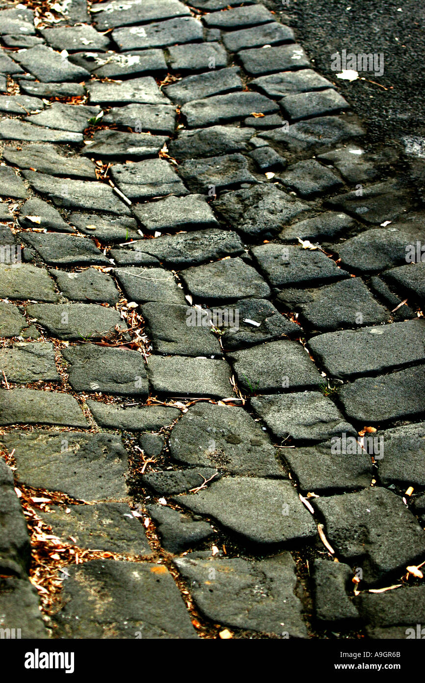 Old street pavers hi-res stock photography and images - Alamy