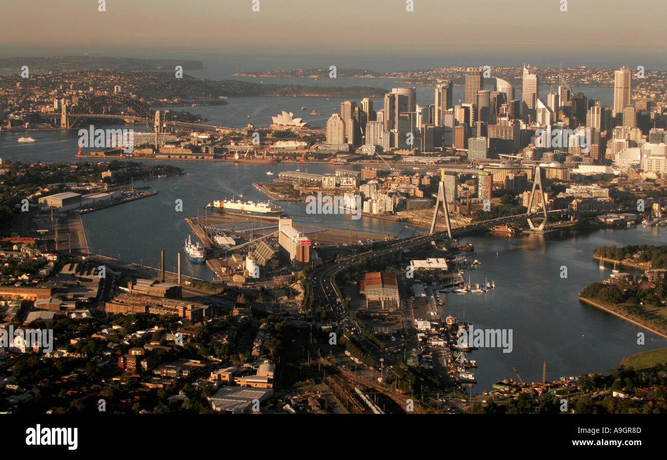 Aerial view of Sydney harbor Australia Stock Photo - Alamy