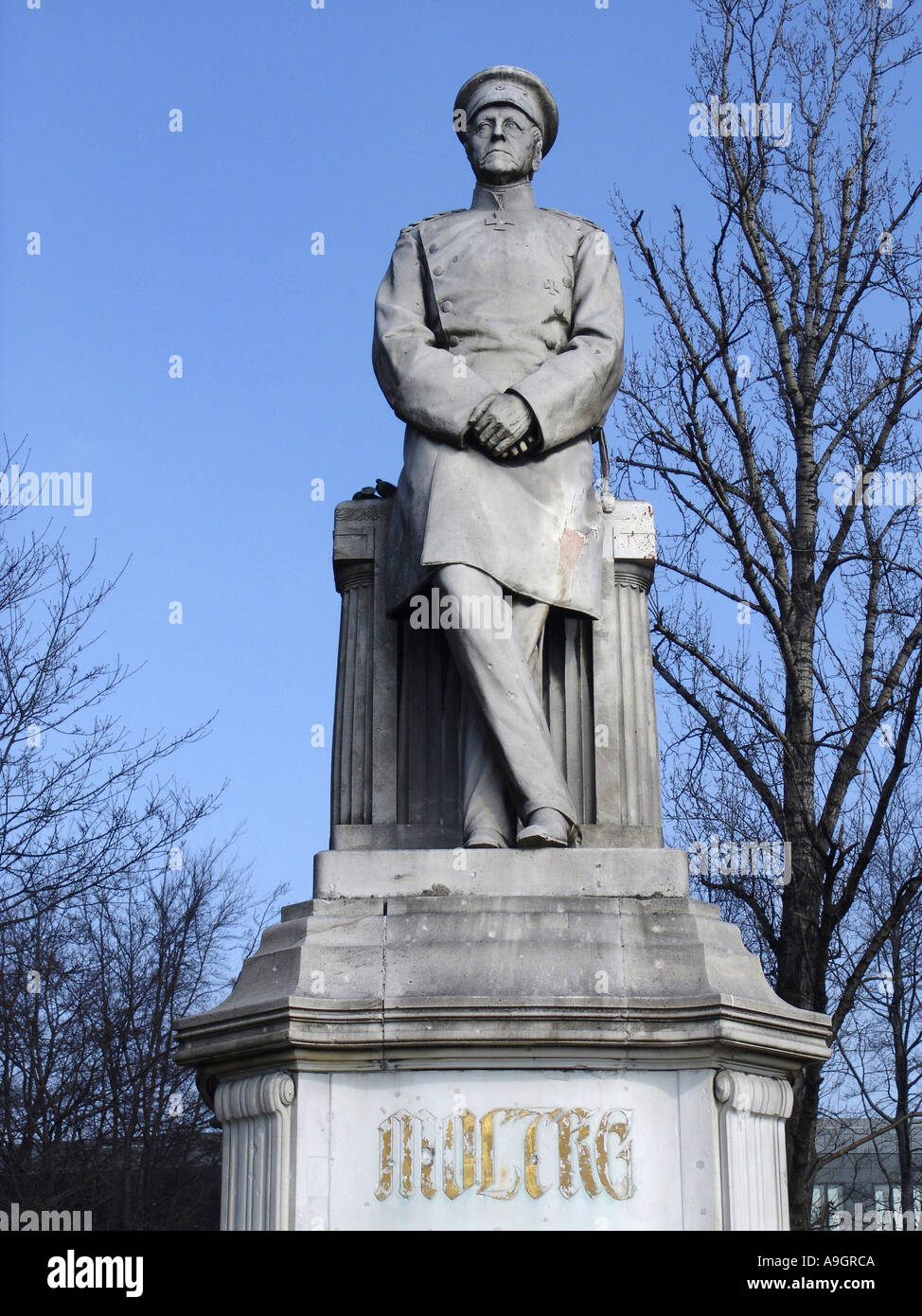 Moltke monument, built 1904, designed by Joseph Uphues, a marble ...