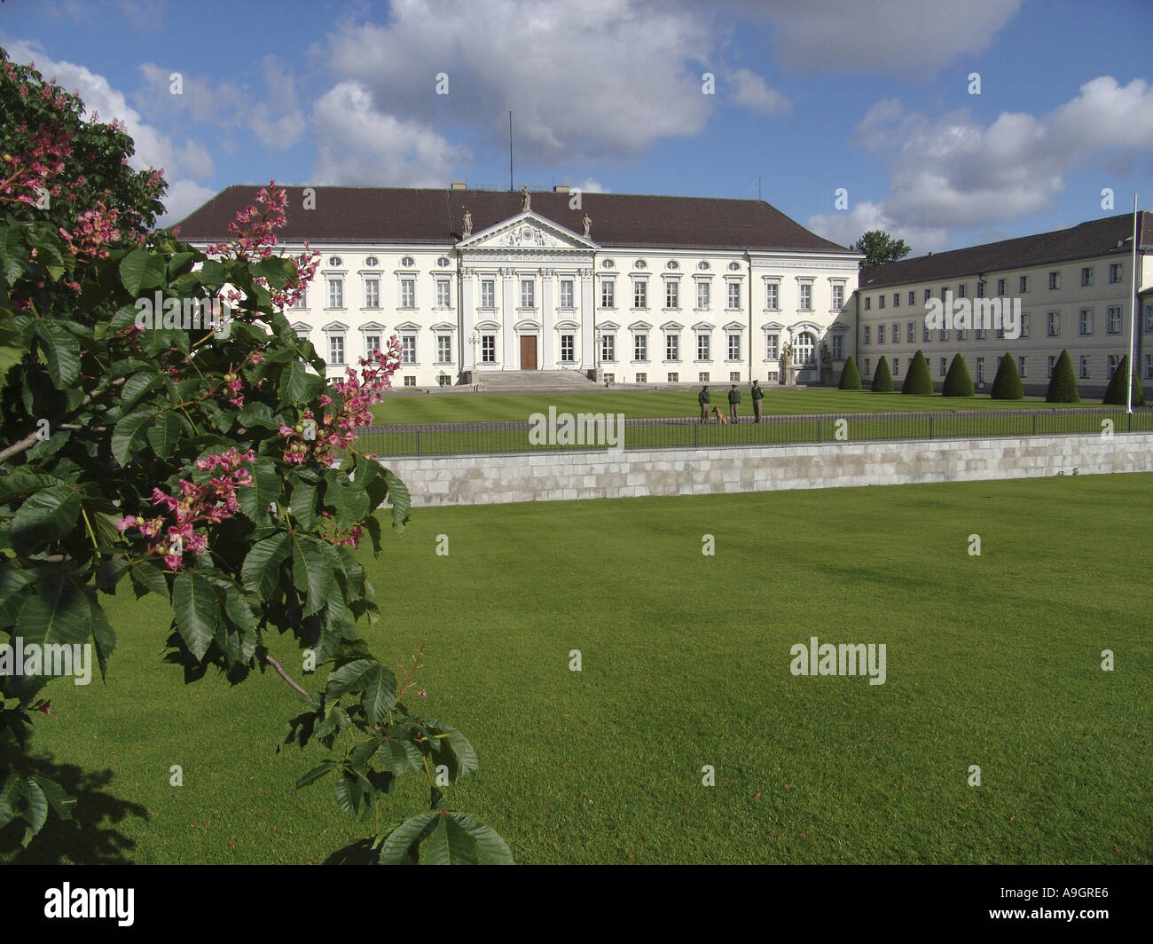 Schloss Bellevue, complex of buildingswith three wings, built 1786 ...
