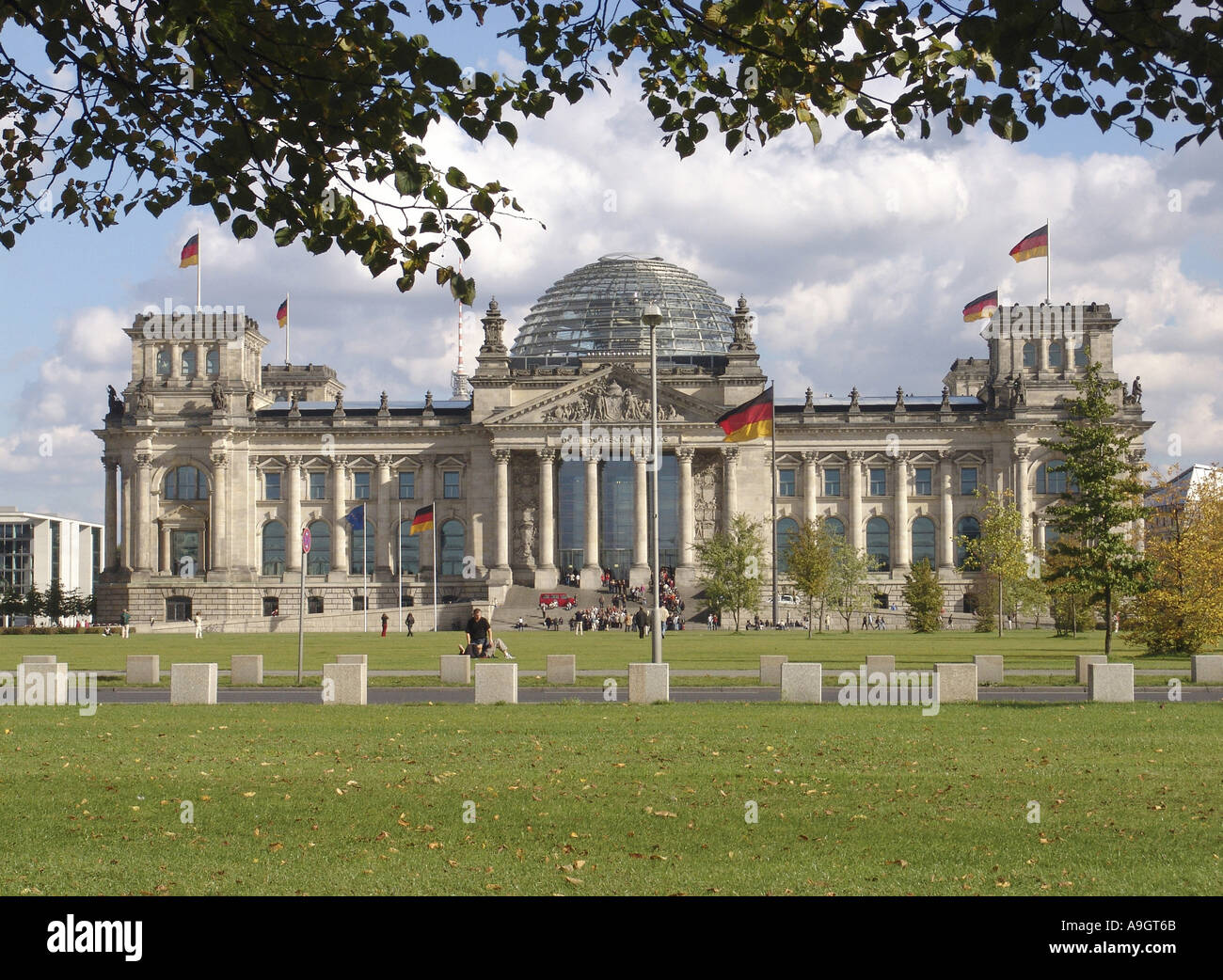 Reichstag building with Platz der Republik, built 1884-1894, designed ...