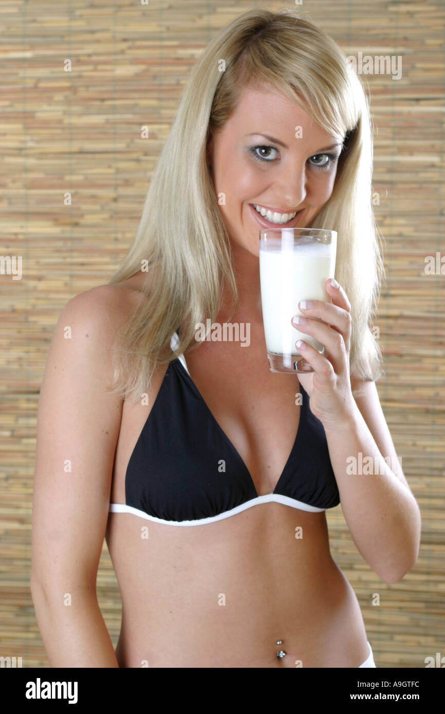 Milk drinking non smiling hi-res stock photography and images - Alamy