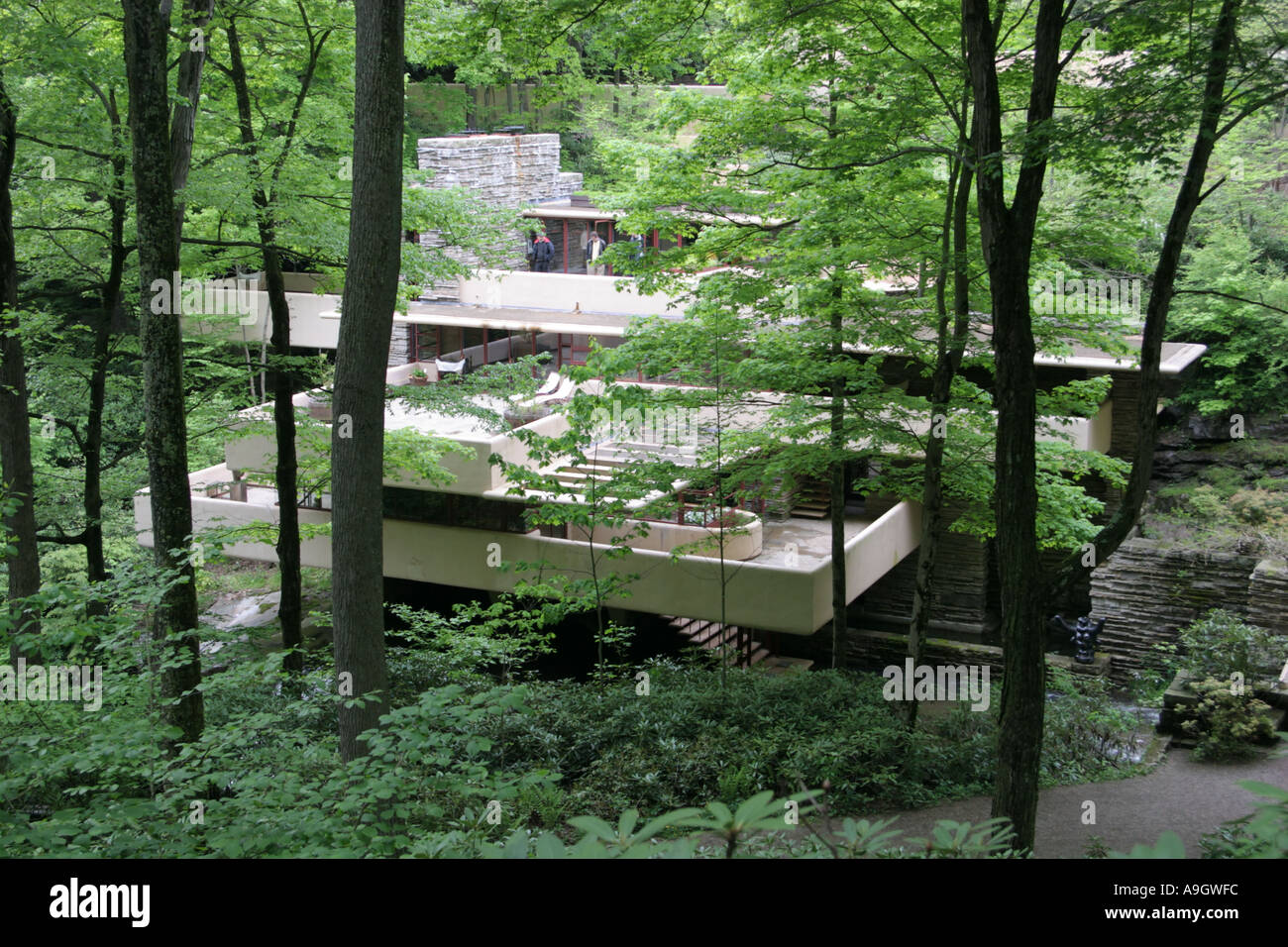 Fallingwater by Frank Lloyd Wright Mill Run Pennsylvania USA Stock ...