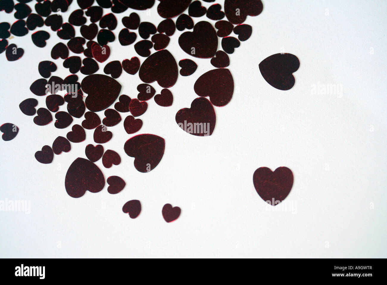 Lots of different sized Hearts Stock Photo - Alamy