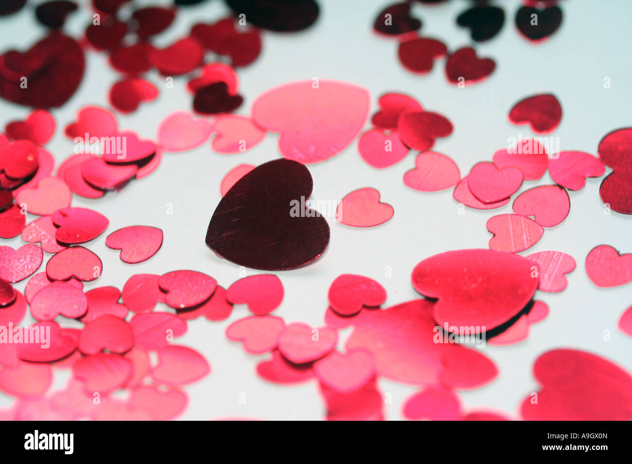Lots of different sized Hearts Stock Photo - Alamy