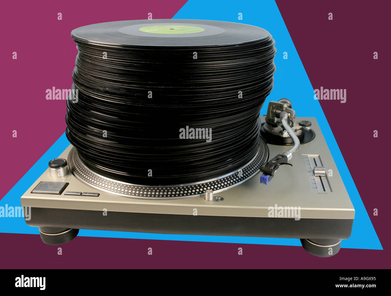 Technics Turntable And Vinyl High Resolution Stock Photography and ...