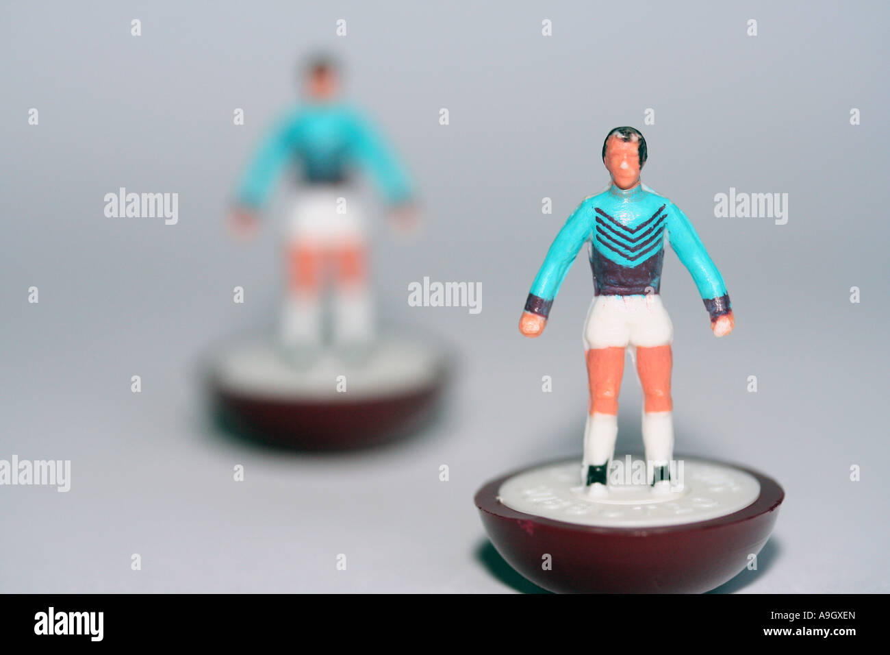 Subbuteo West Ham Replica Table Football Players Stock Photo - Alamy