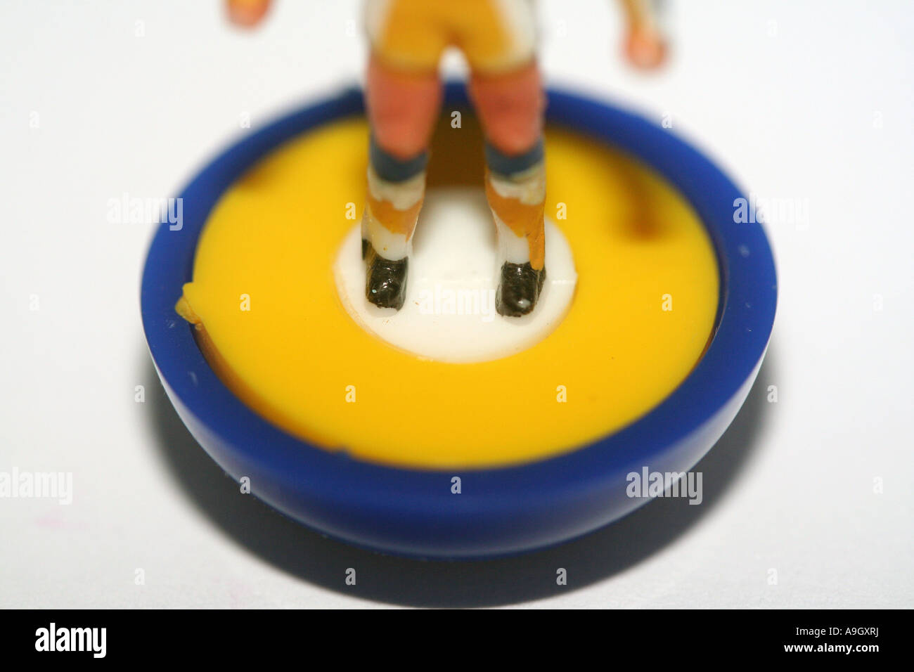 Base and legs Subbuteo Leeds Replica Table Football Player Stock Photo ...