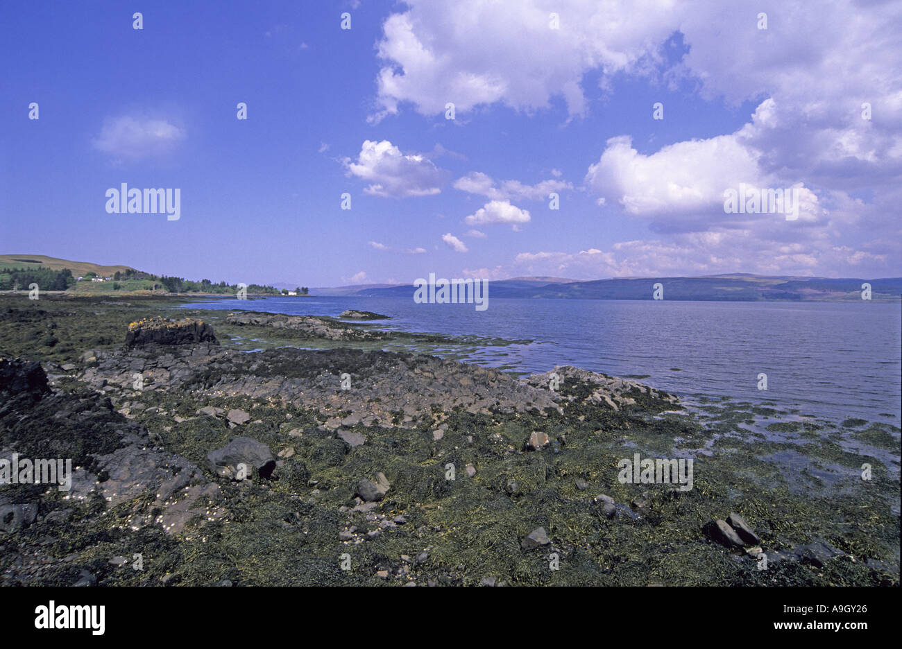 The sound of Mull veiwed from Salen isle of mull Scotland Stock Photo ...
