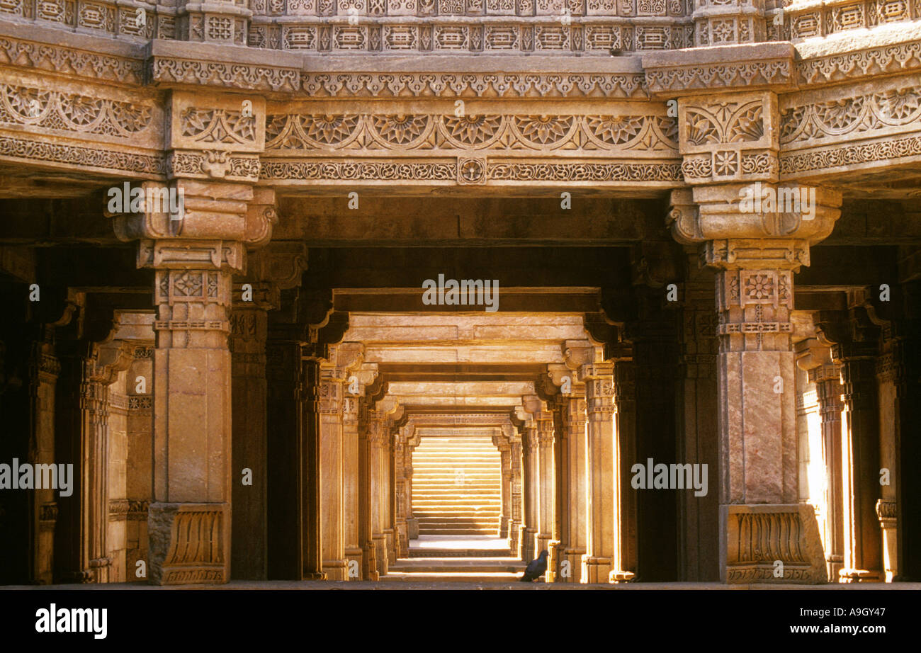 Adalaj step well hi-res stock photography and images - Alamy