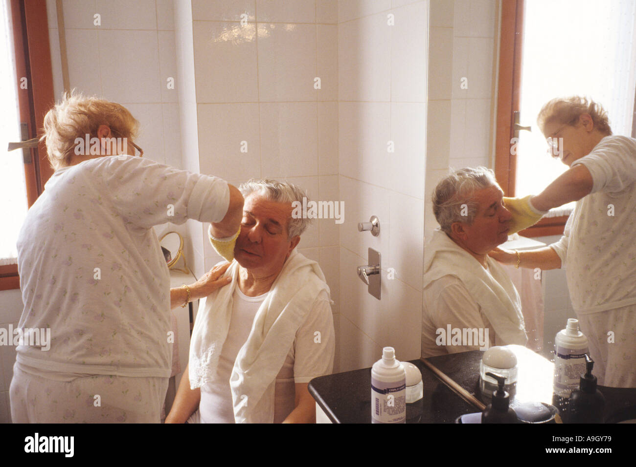 Italy old people life in house Stock Photo - Alamy
