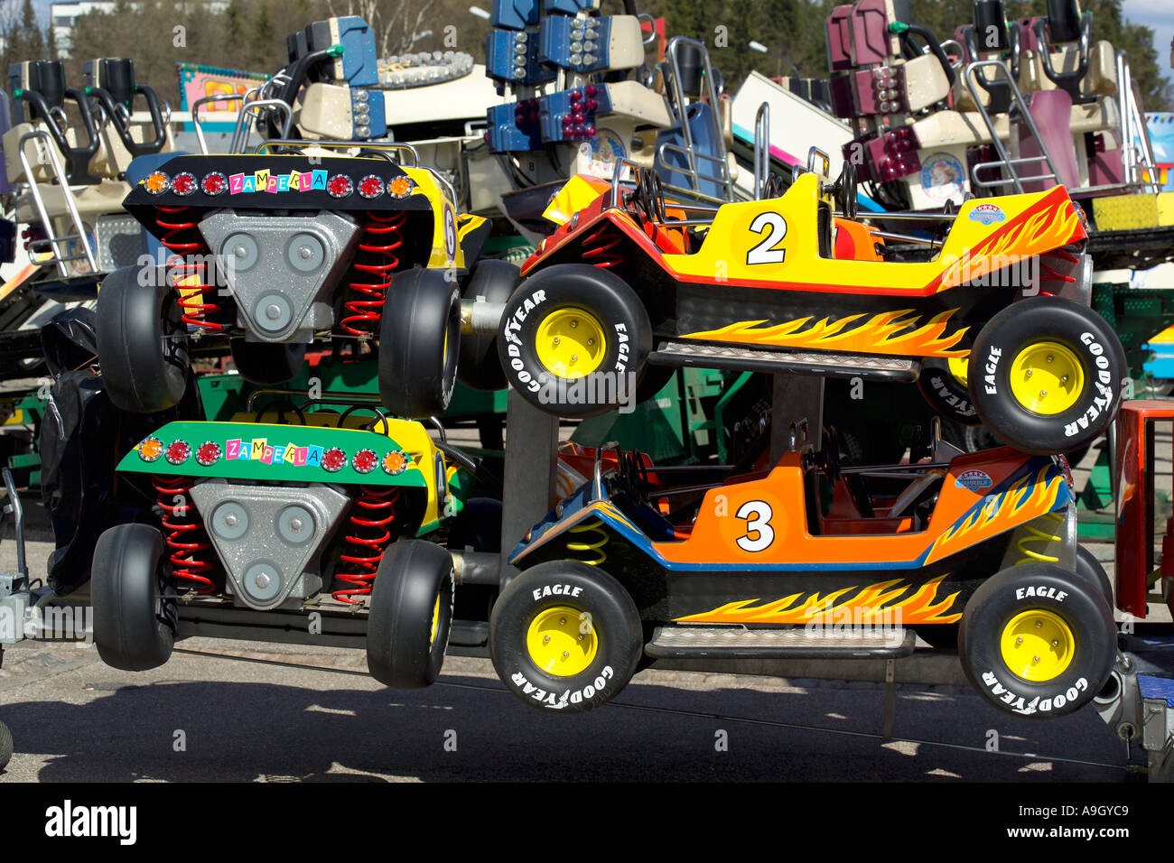 amusement park cars Stock Photo - Alamy