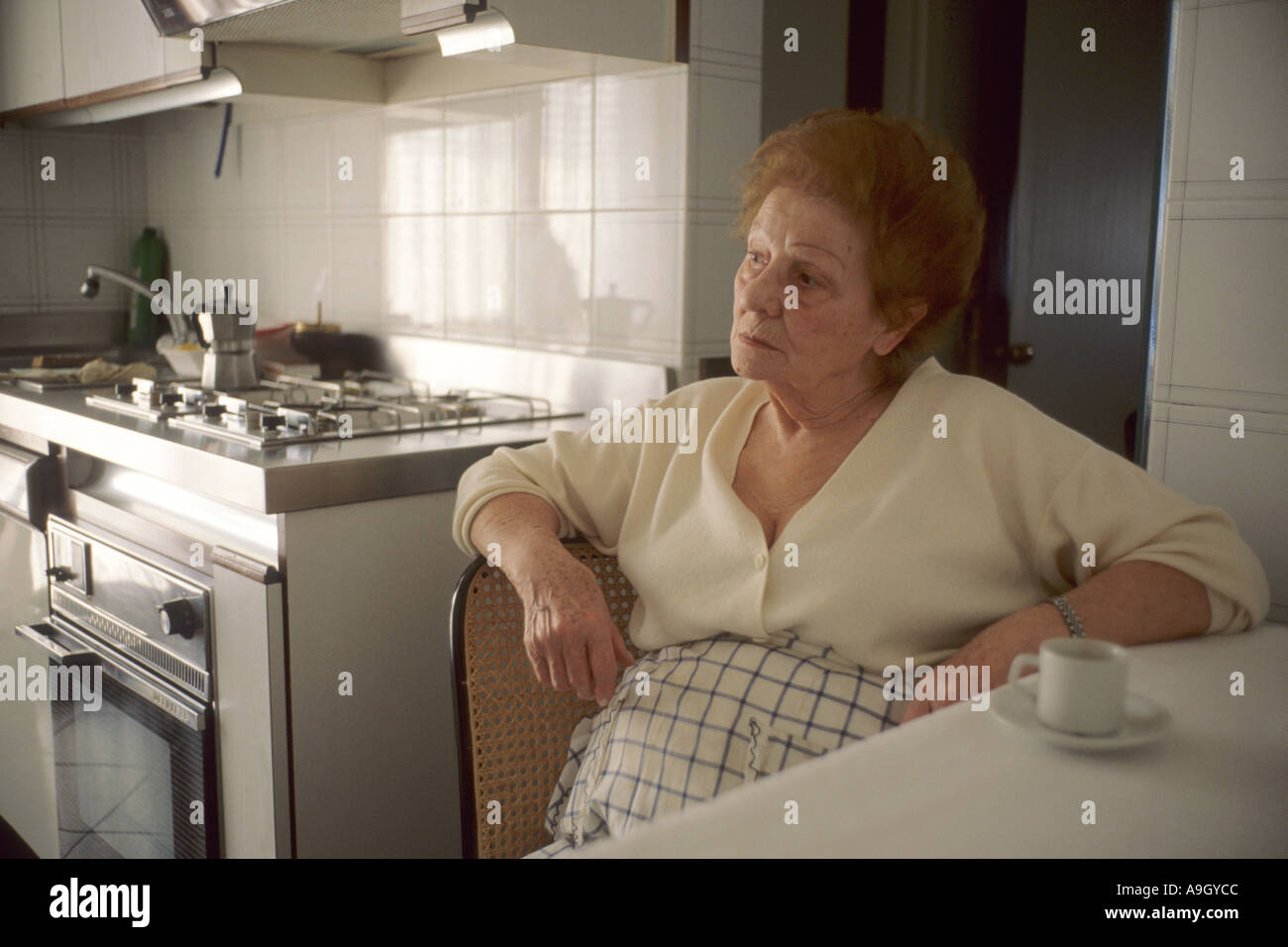 Italy old people life in house Stock Photo - Alamy