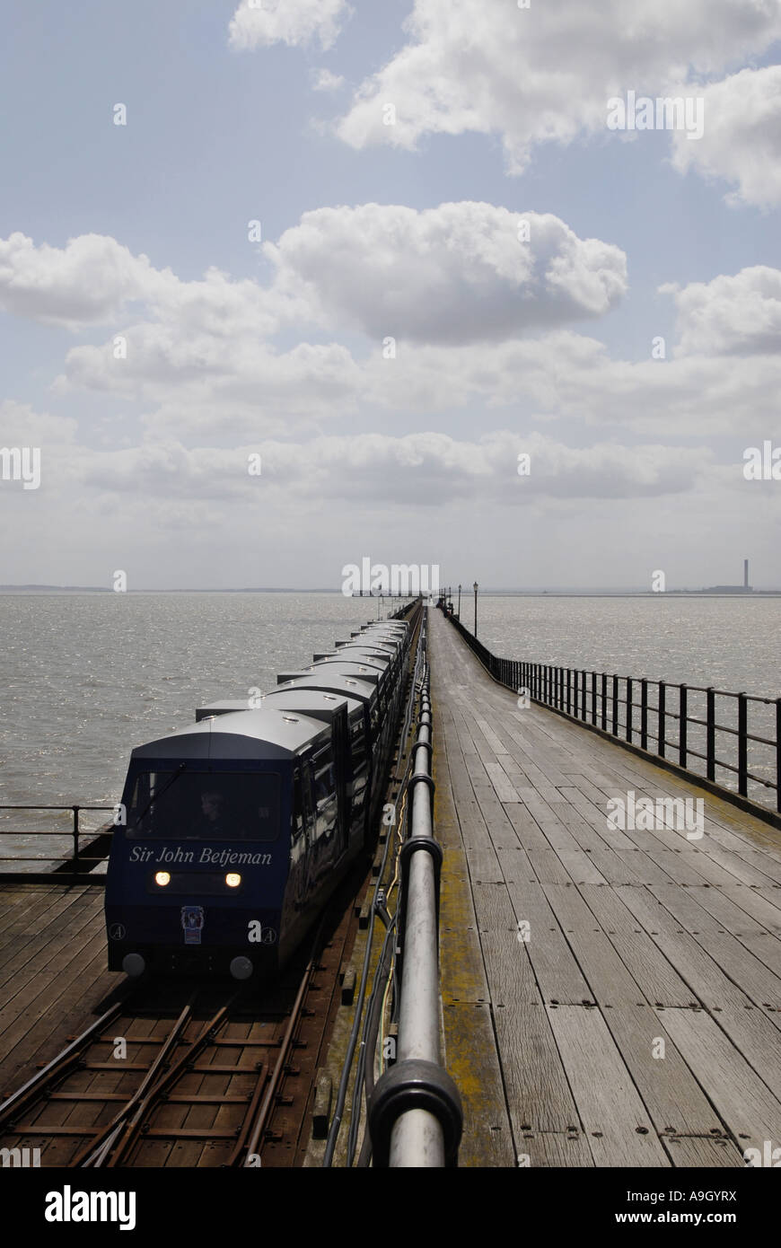 Southend pier train hi-res stock photography and images - Alamy