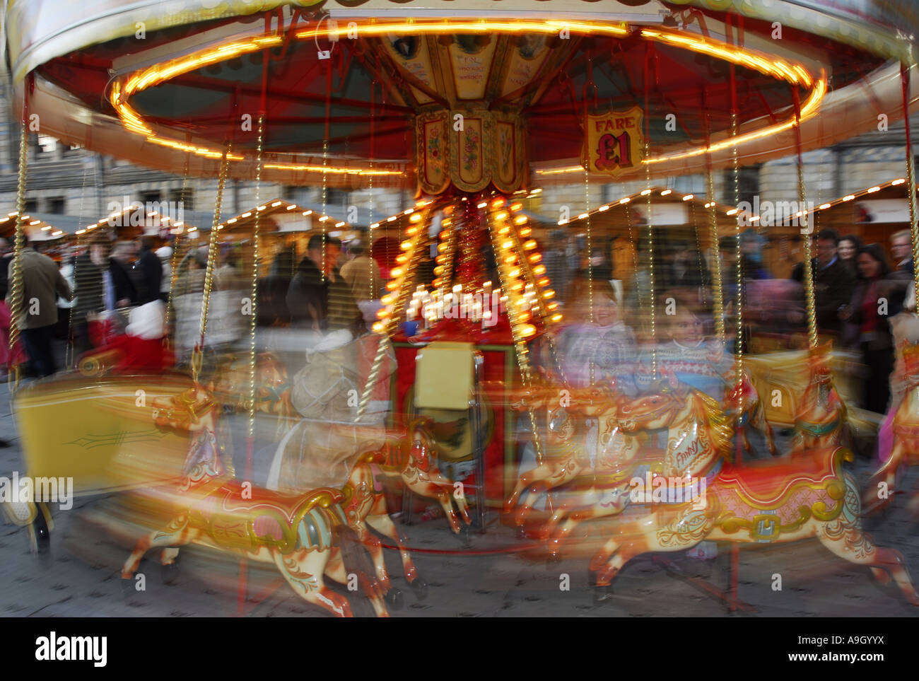 Merry go round in London Stock Photo - Alamy