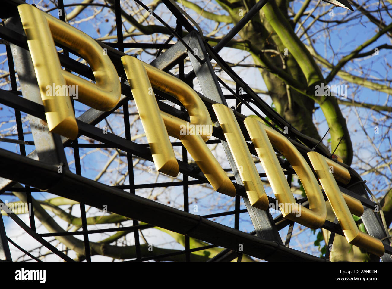 Sign above entrance of pub Stock Photo - Alamy