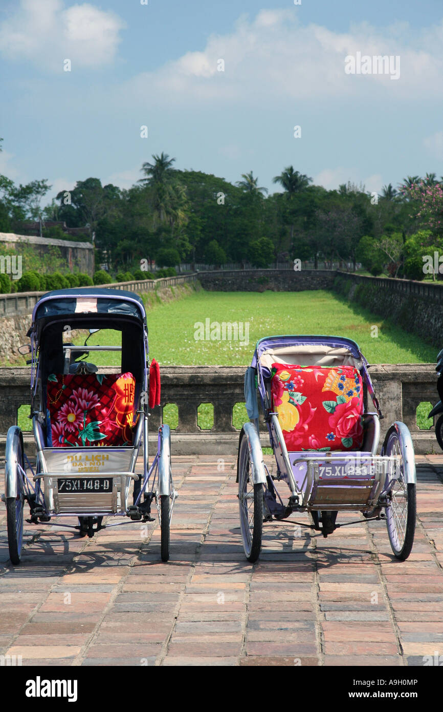 Colourful Rickshaws Hue Vietnam Stock Photo - Alamy