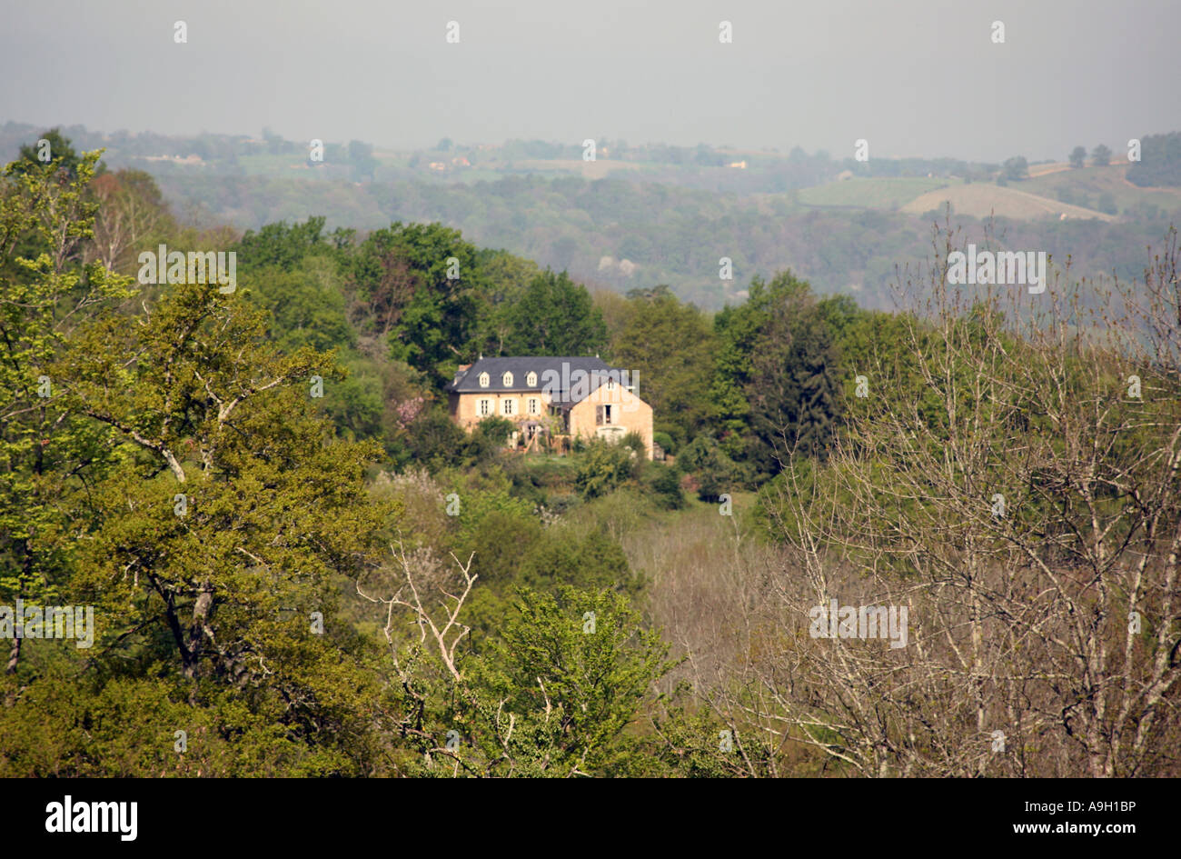 Country house in French region of Bearn Pyrenees Atlantique 2007 Stock ...