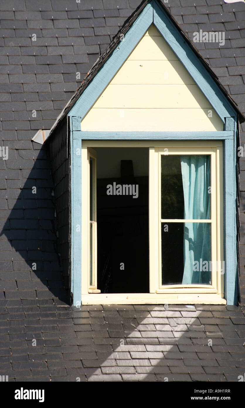 Open dormer window hi-res stock photography and images - Alamy