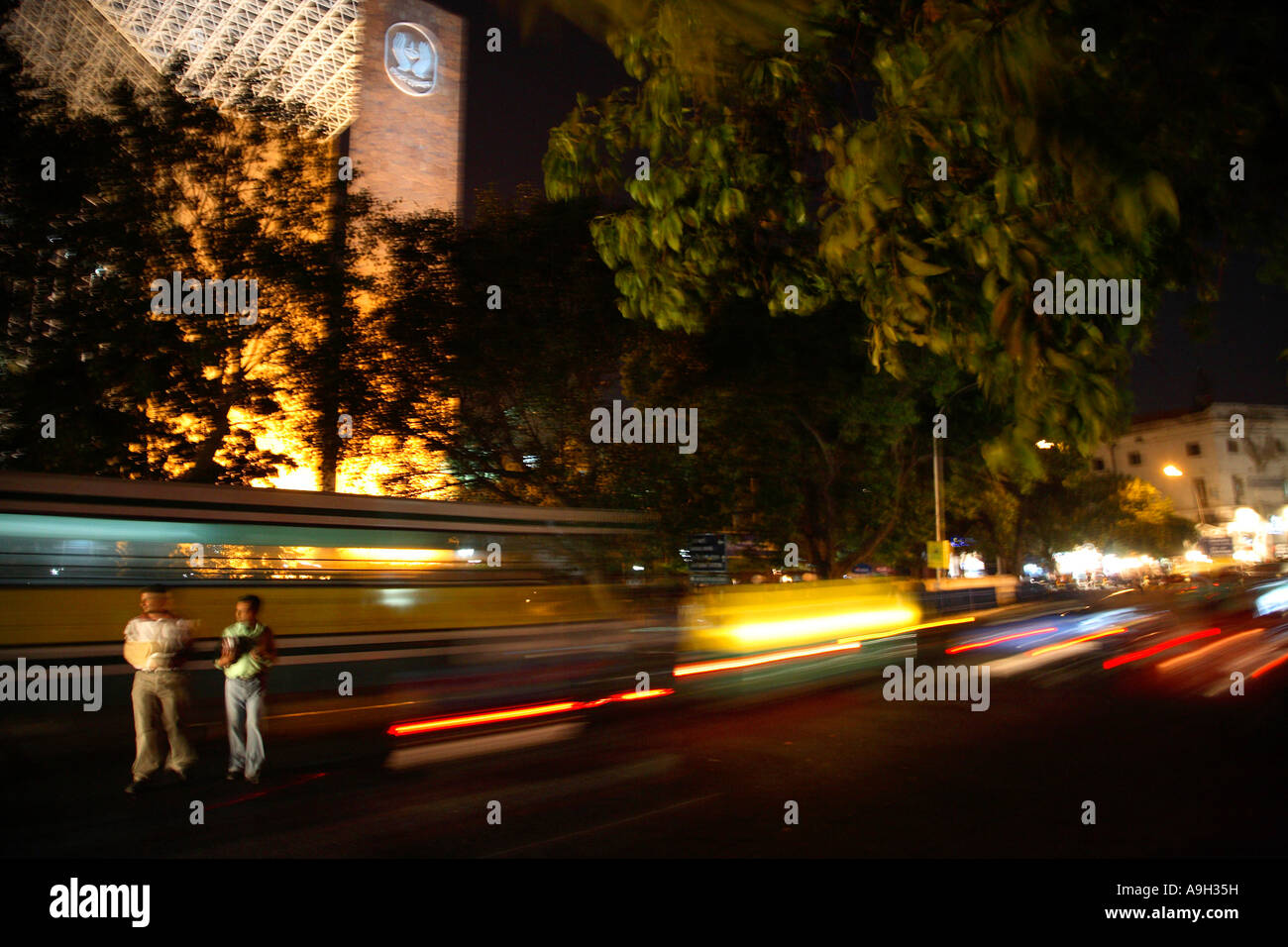 Connaught place night delhi hi-res stock photography and images - Alamy