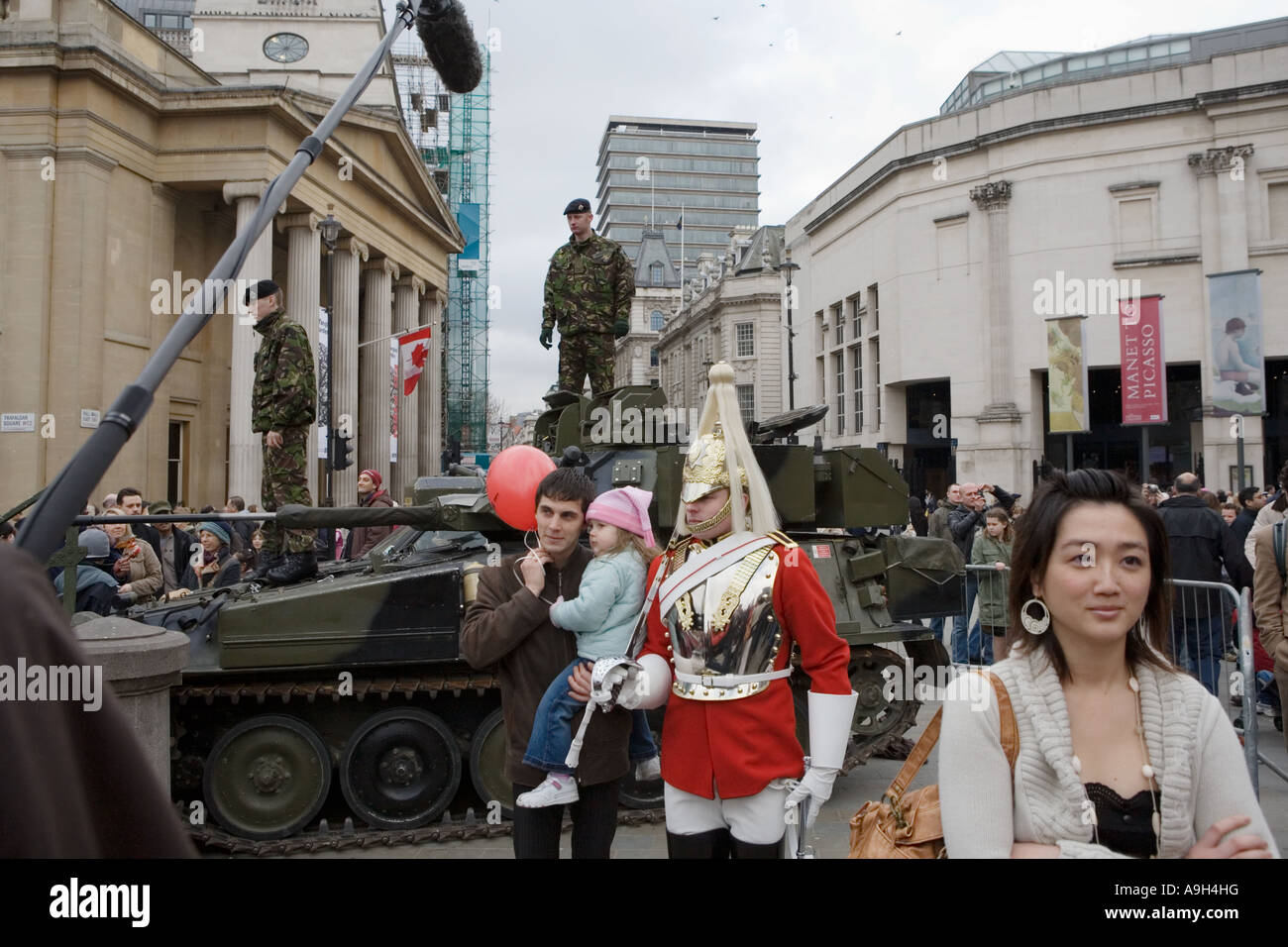British army demonstration in Trafalgar Square Stock Photo - Alamy