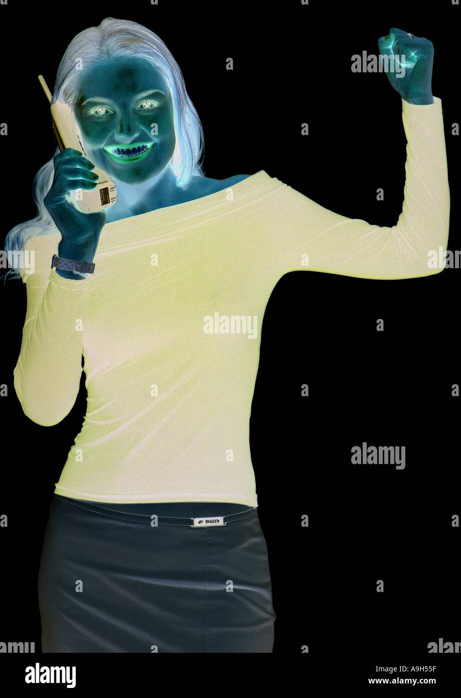 Black woman punching air hi-res stock photography and images - Alamy