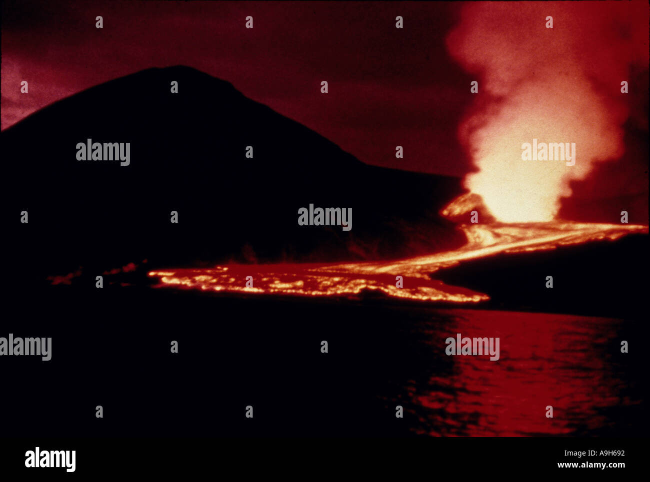 Volcano Iceland Lava flow following eruption Surtsey Stock Photo - Alamy