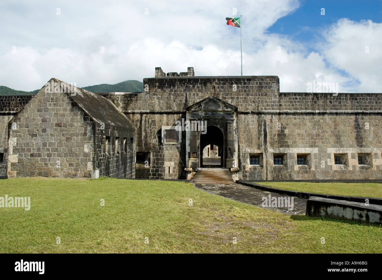 The entrance across a dry moat to Fort George Museum, The Citadel ...