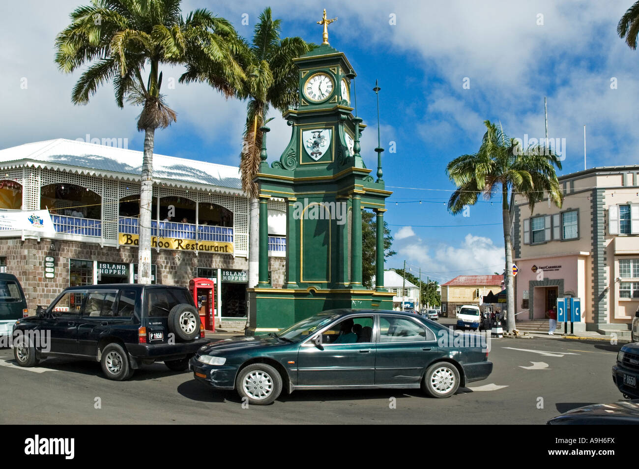 The Berkeley Memorial in the form of a rich forest green clock and ...
