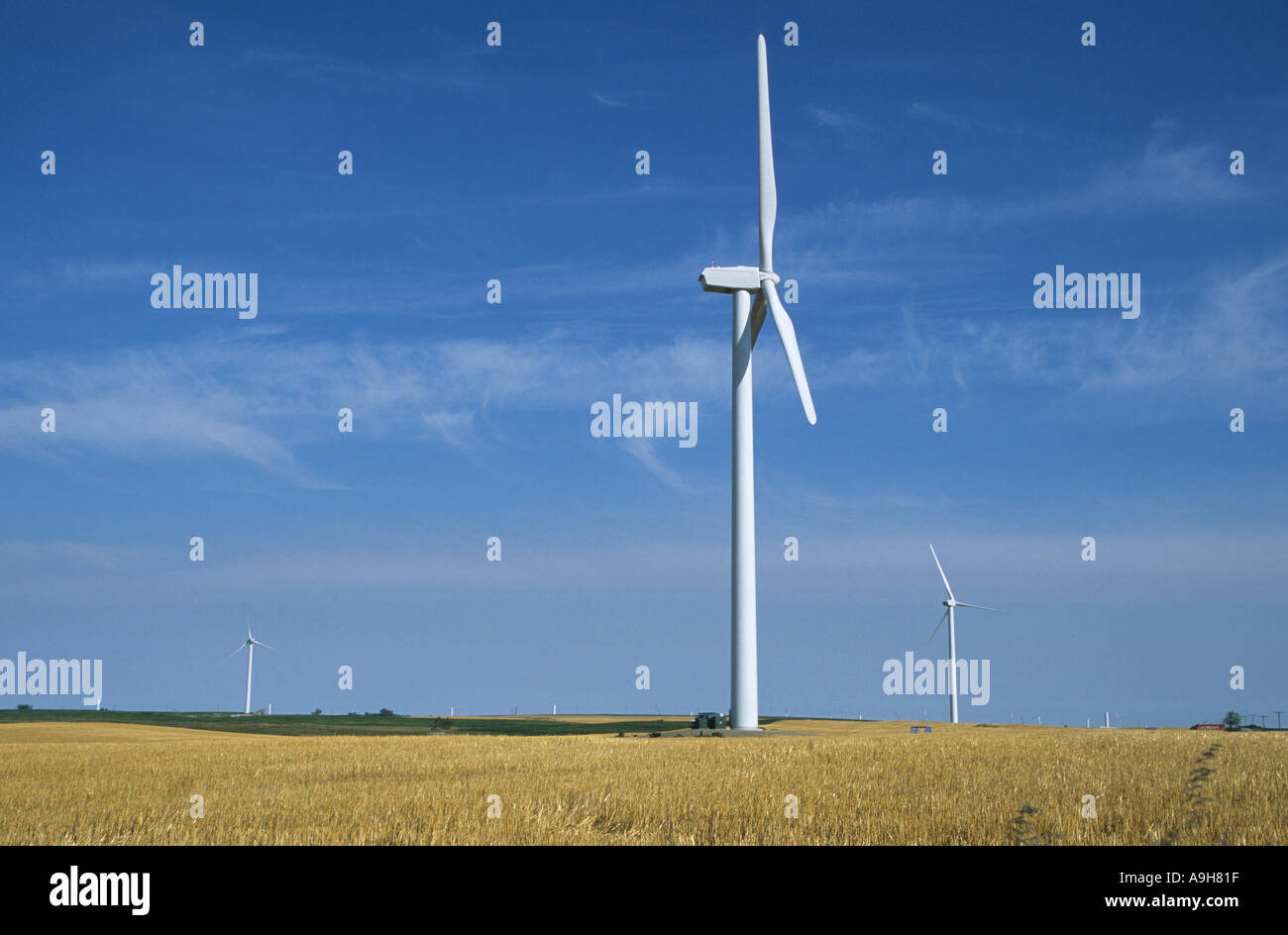 Power Wind Wind energy farm being built in North Dakota U S A a total ...