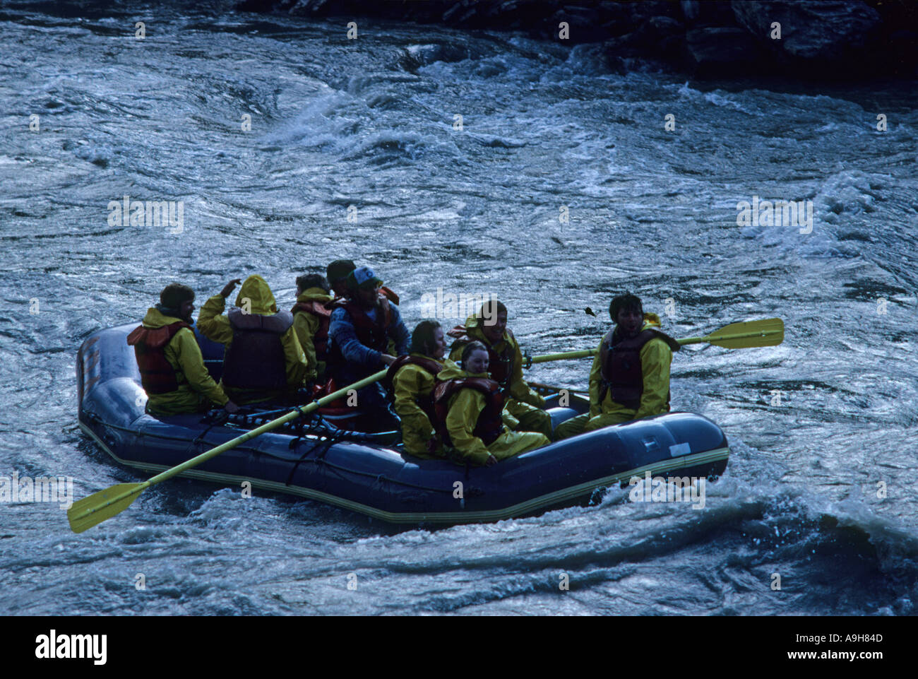 Sports Pastimes Kayaking Canoes Rafting on raging river Nenana River Nr ...