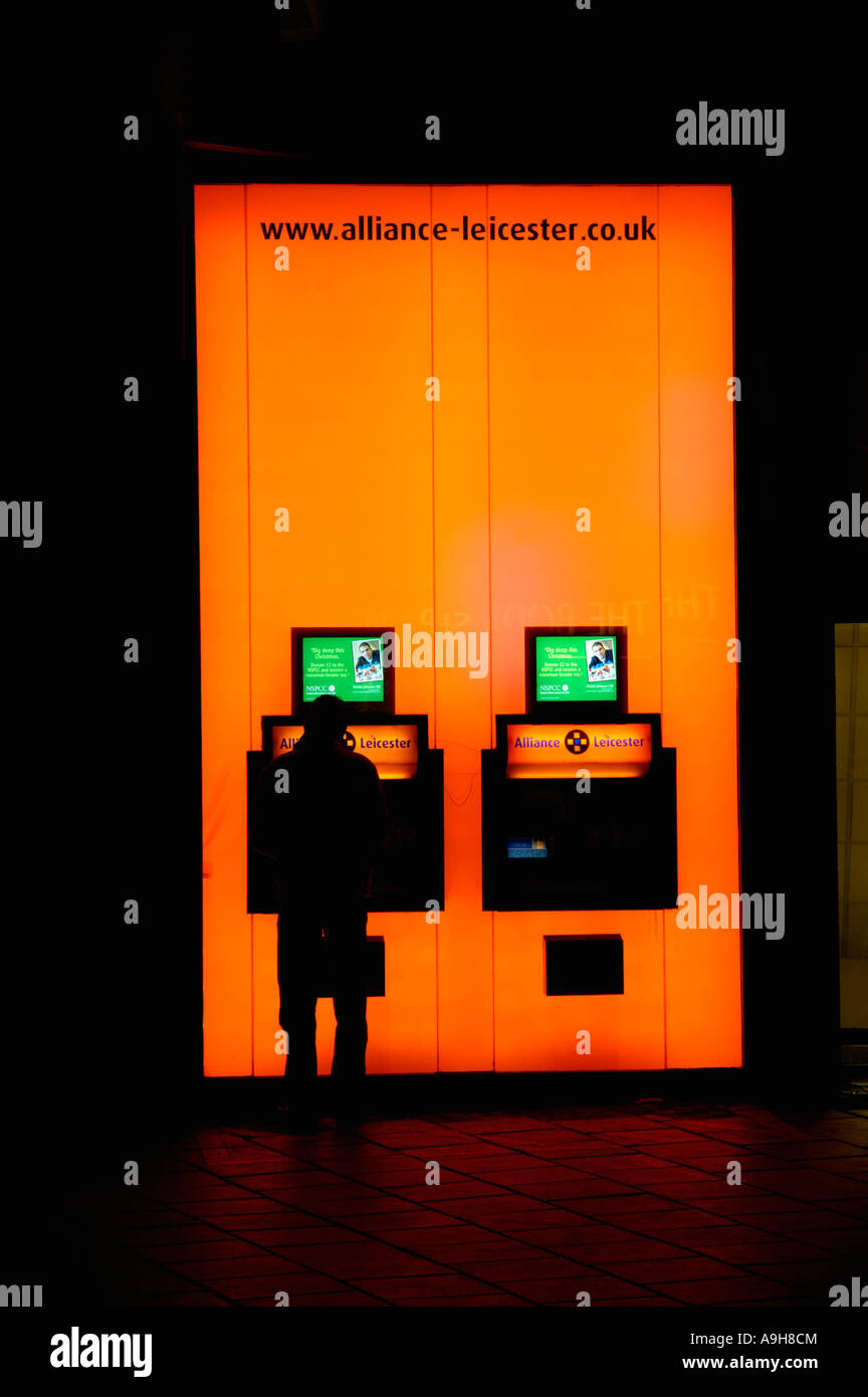 Alliance Leicester ATM Machine Stock Photo - Alamy
