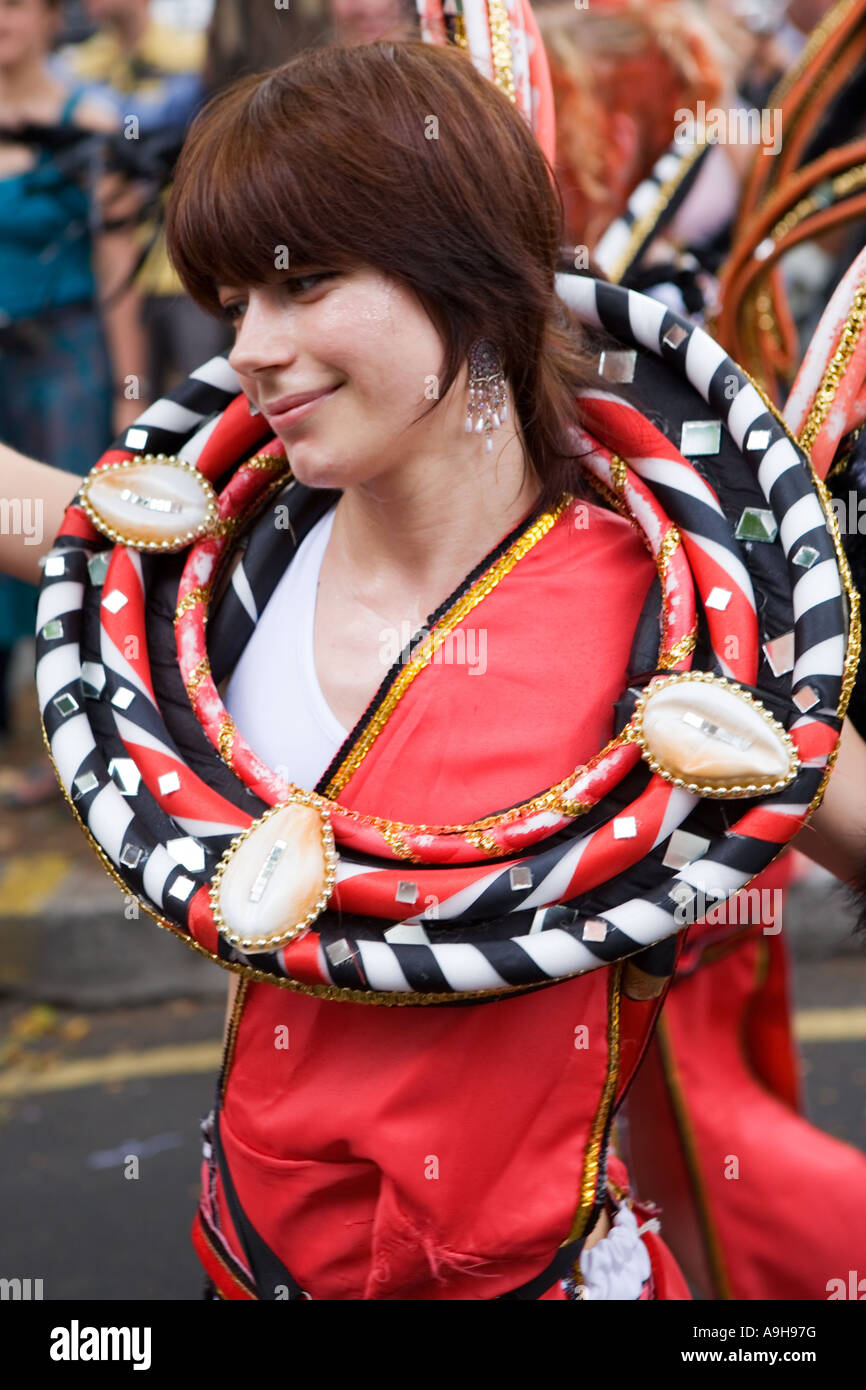 Costumed Carnival dancer in London Stock Photo - Alamy
