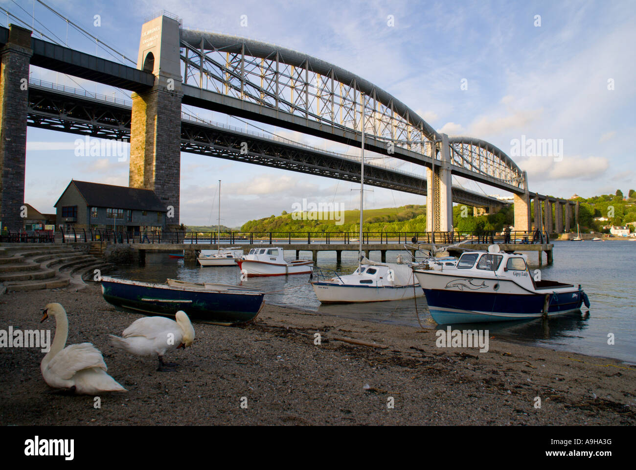 Royal Albert Bridge Saltash Cornwall Stock Photo - Alamy