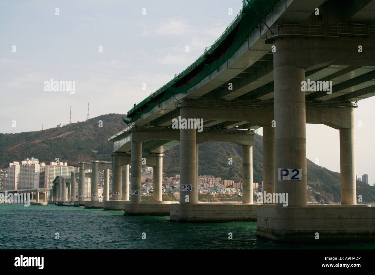 Bridge Construction at Busan Harbor, South Korea Stock Photo - Alamy