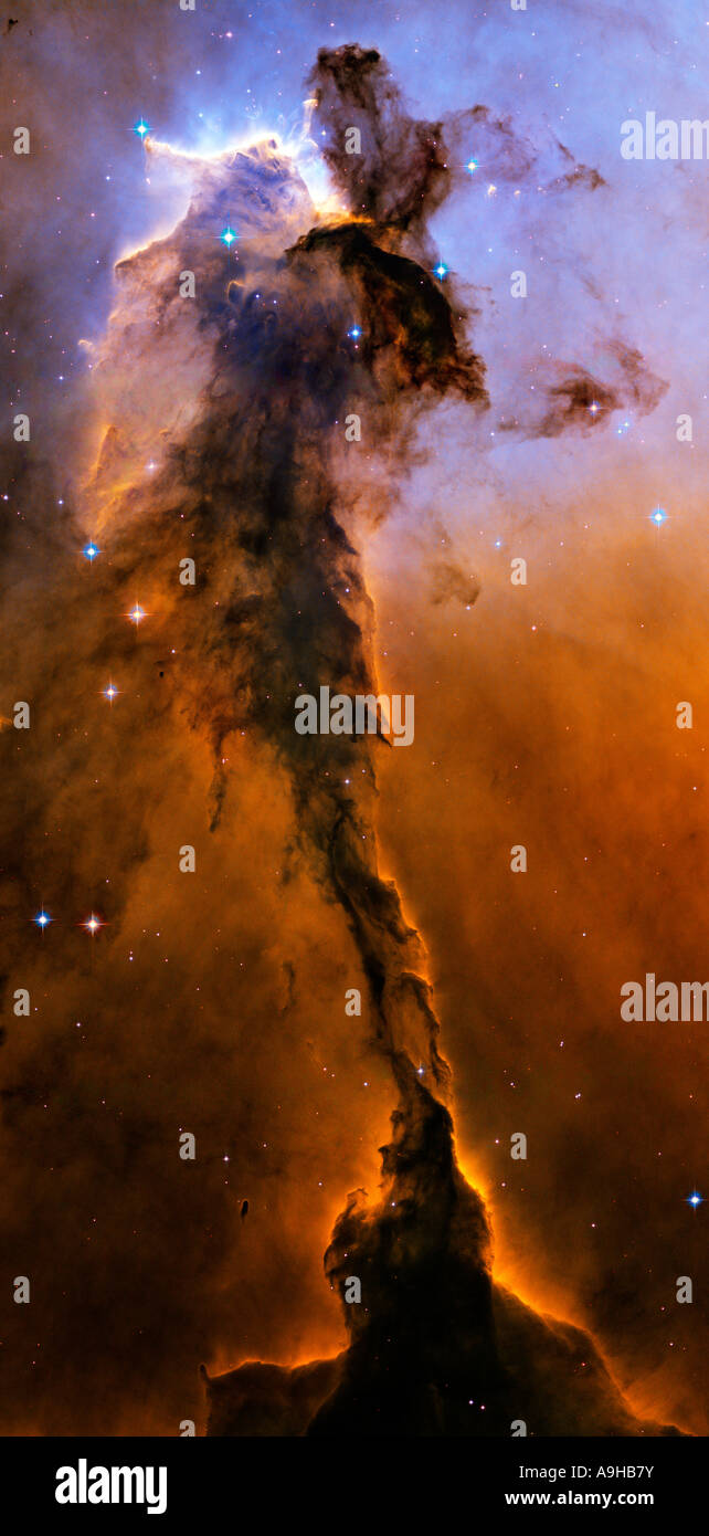 The Eagle Has Risen Stellar Spire in the Eagle Nebula from the Hubble ...
