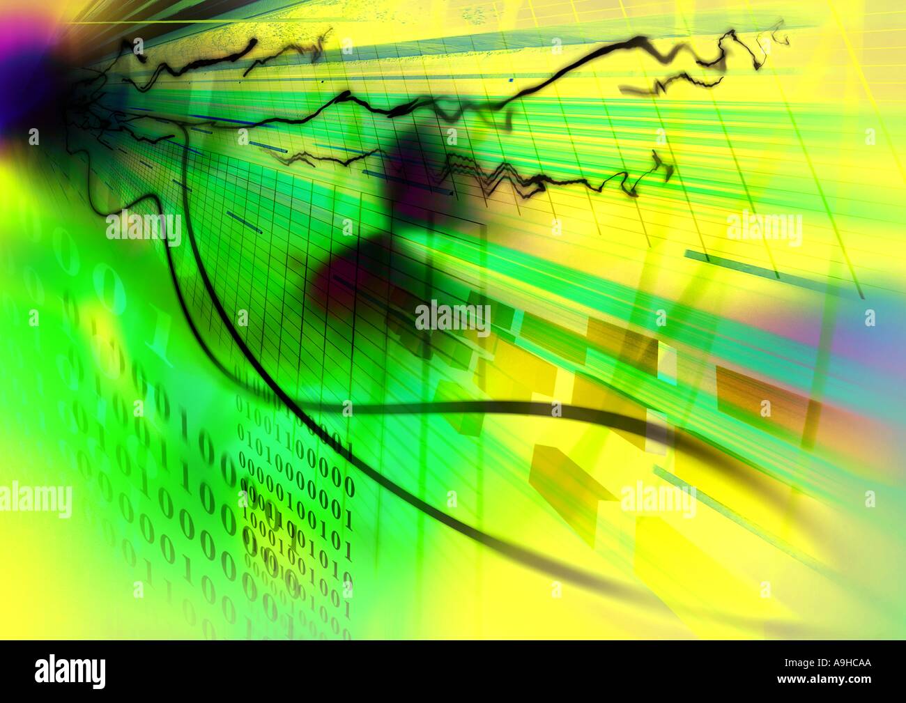 Superimposed code hi-res stock photography and images - Alamy