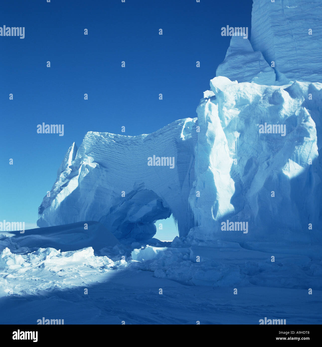 Antarctica, iceberg with arch, Antarctica Stock Photo - Alamy