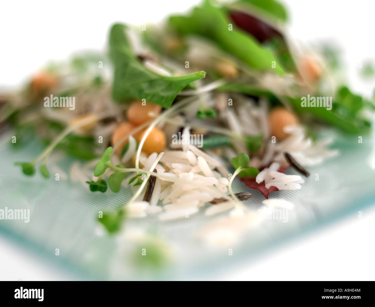 rice, rocket and chick pea salad Stock Photo - Alamy