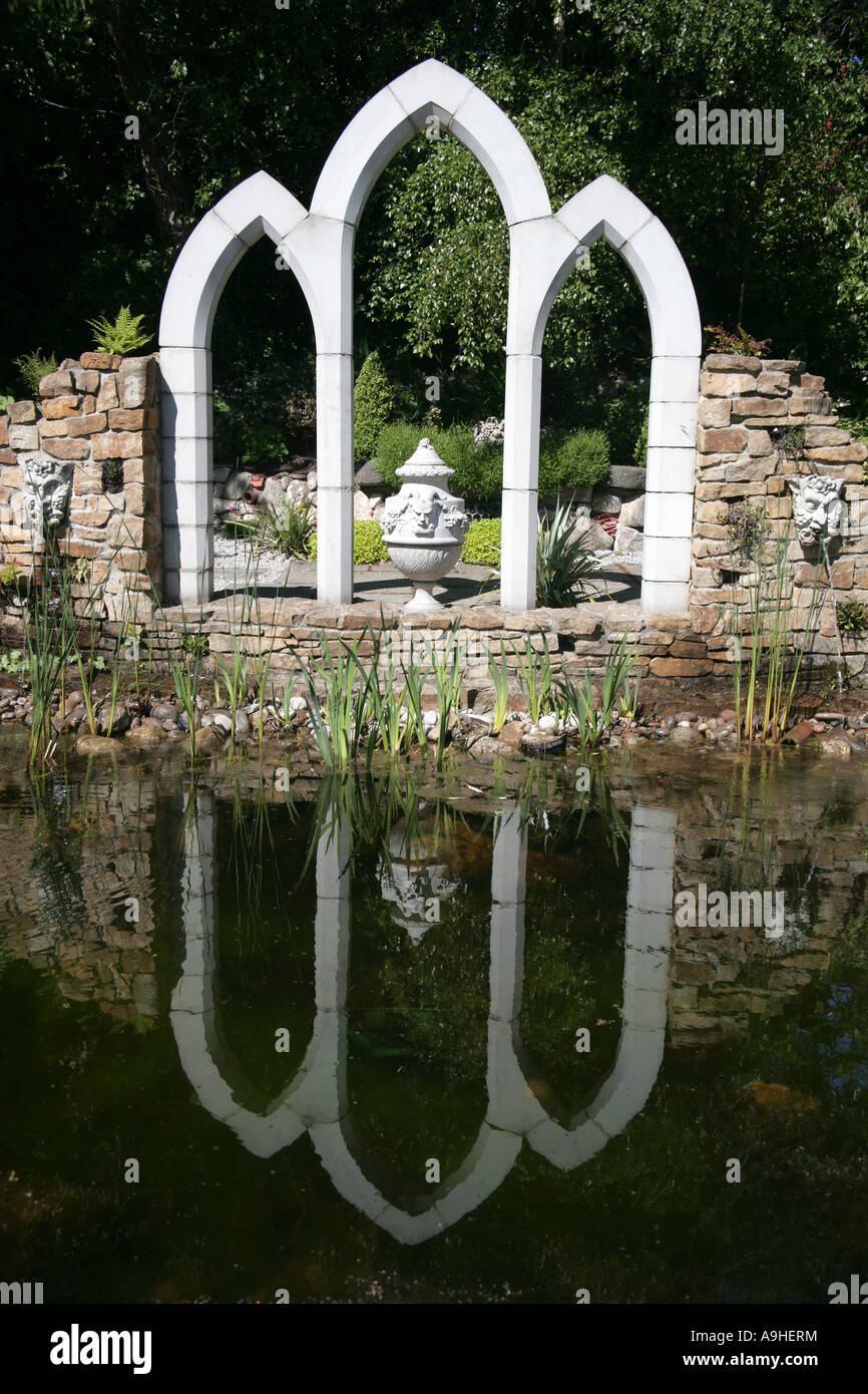 Gothic stone garden folly hi-res stock photography and images - Alamy