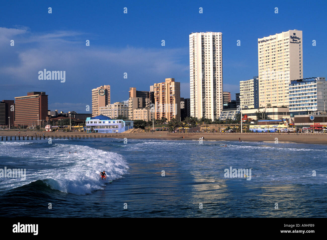 South Africa Durban Beach at The Golden Mile Stock Photo - Alamy