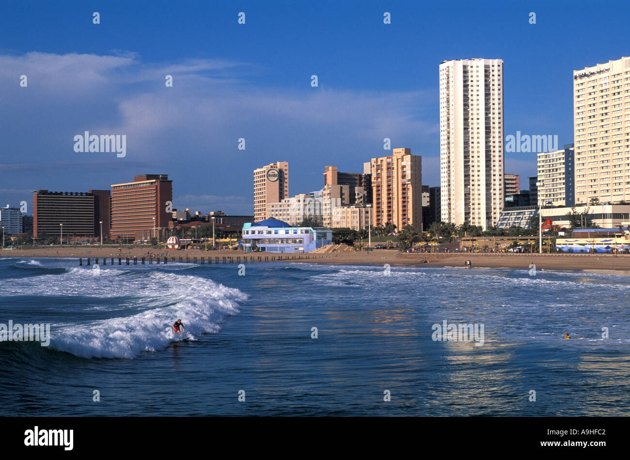 South Africa Durban Beach at The Golden Mile Stock Photo - Alamy