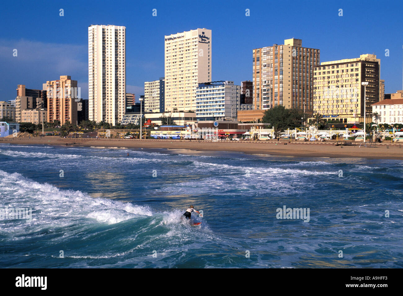 South Africa Durban Beach at The Golden Mile Stock Photo - Alamy