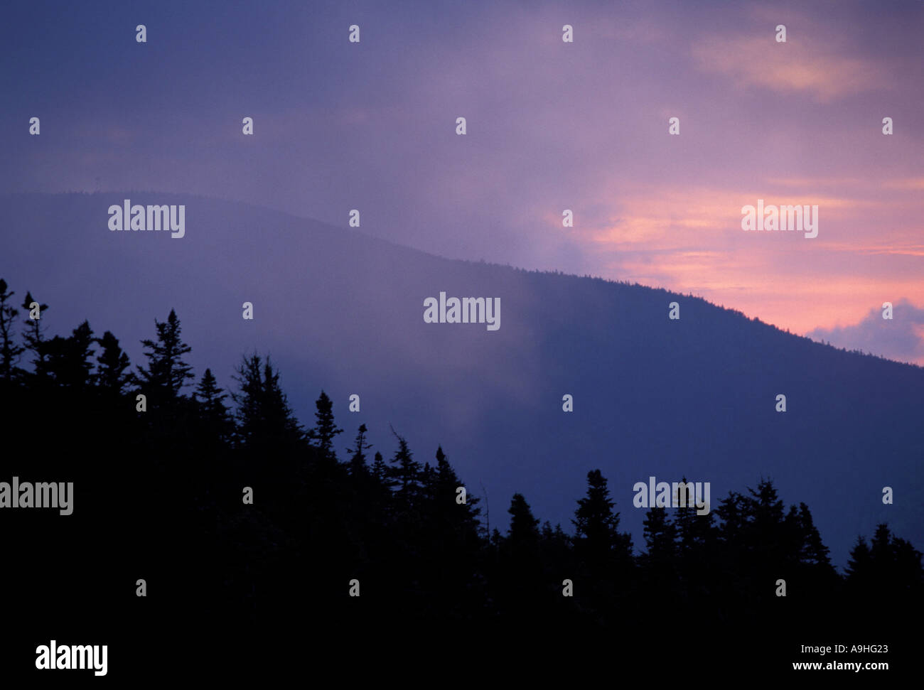 Appalachian Trail Clouds and sunrise in Maine s Mahoosuc Mountains ...