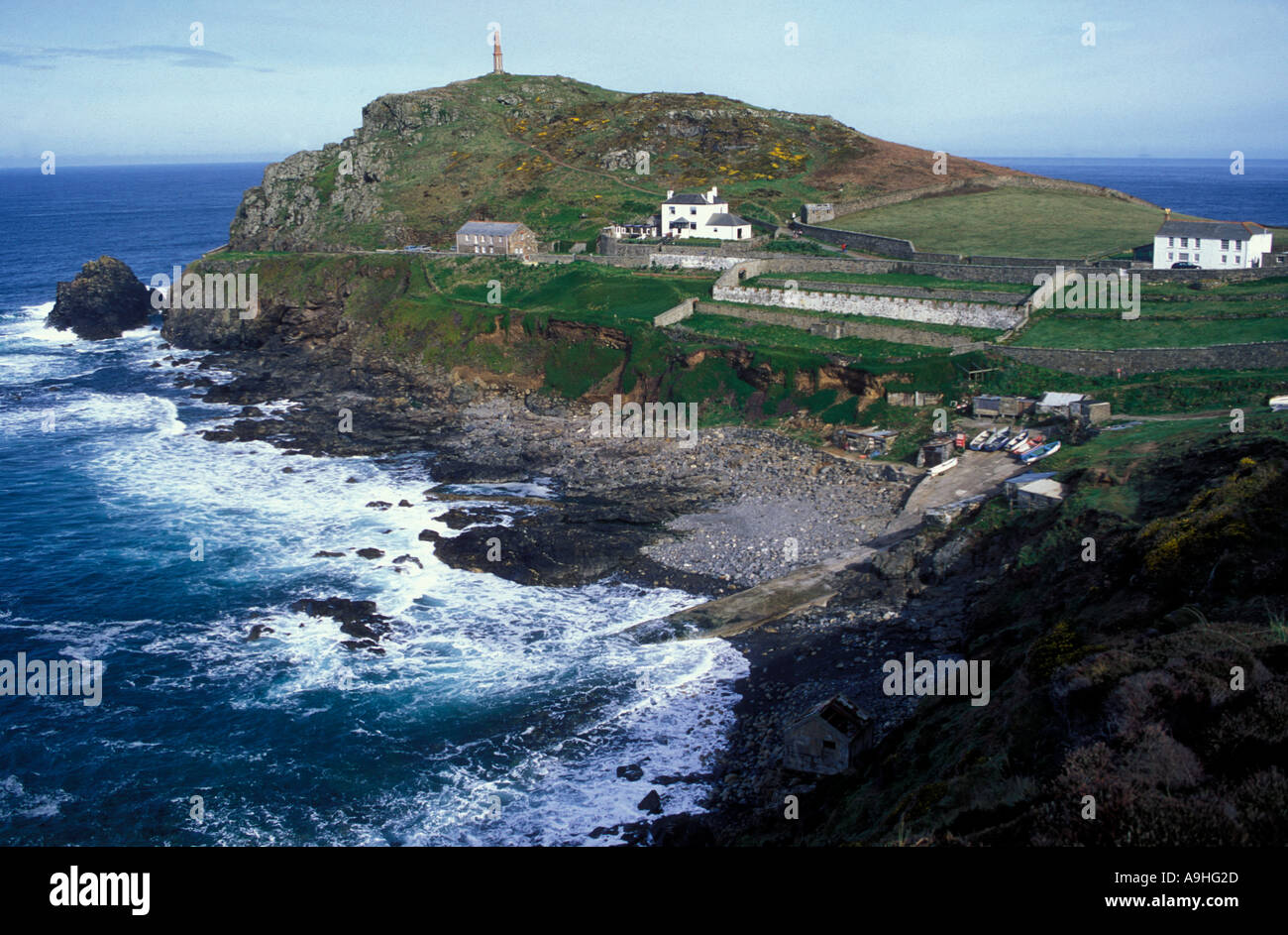 Cape Cornwall in Cornwall England UK Stock Photo - Alamy