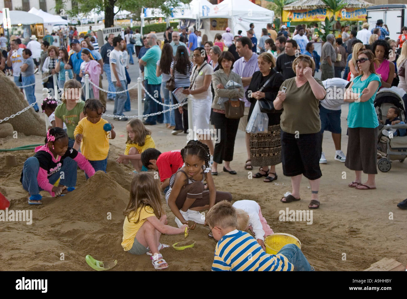 Children Play in Sand Stock Photo - Alamy
