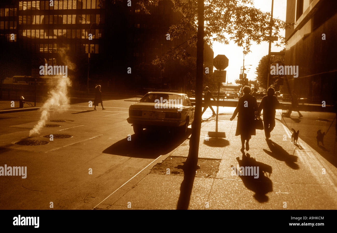 Manhattan Street Scene Stock Photo - Alamy