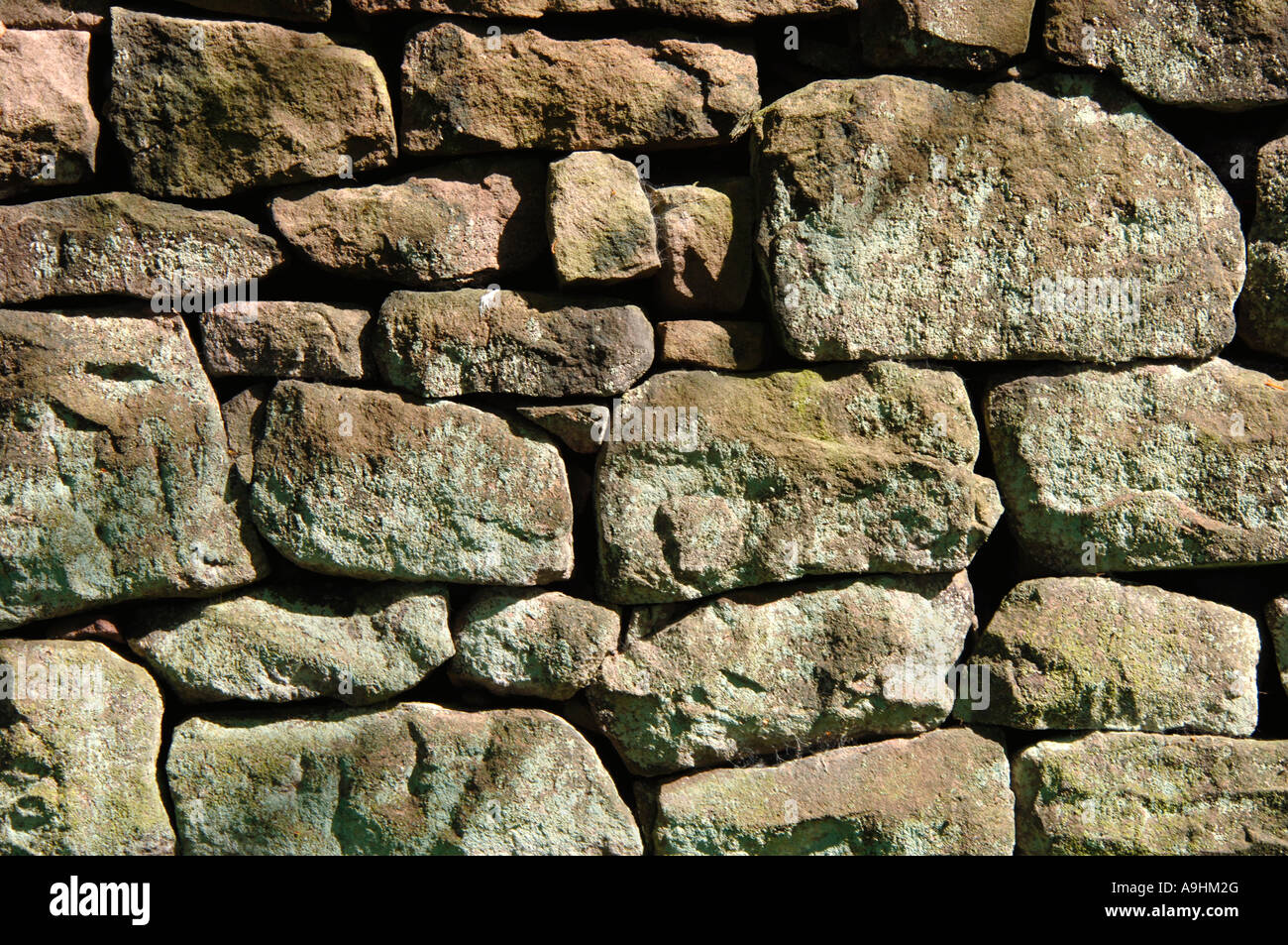 Closeup View Of A Stone Wall Stock Photo - Alamy