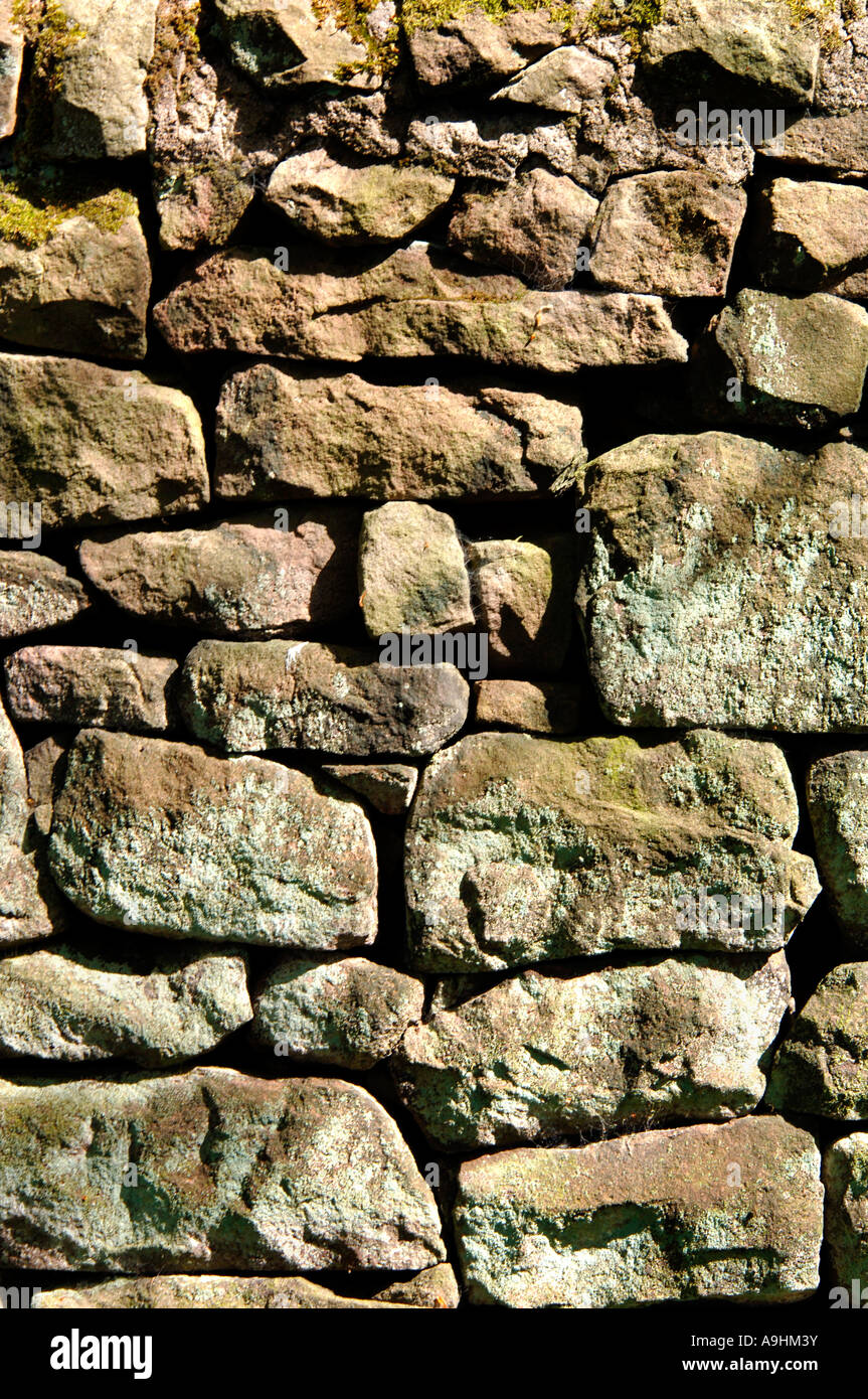 Closeup View Of A Stone Wall Stock Photo - Alamy