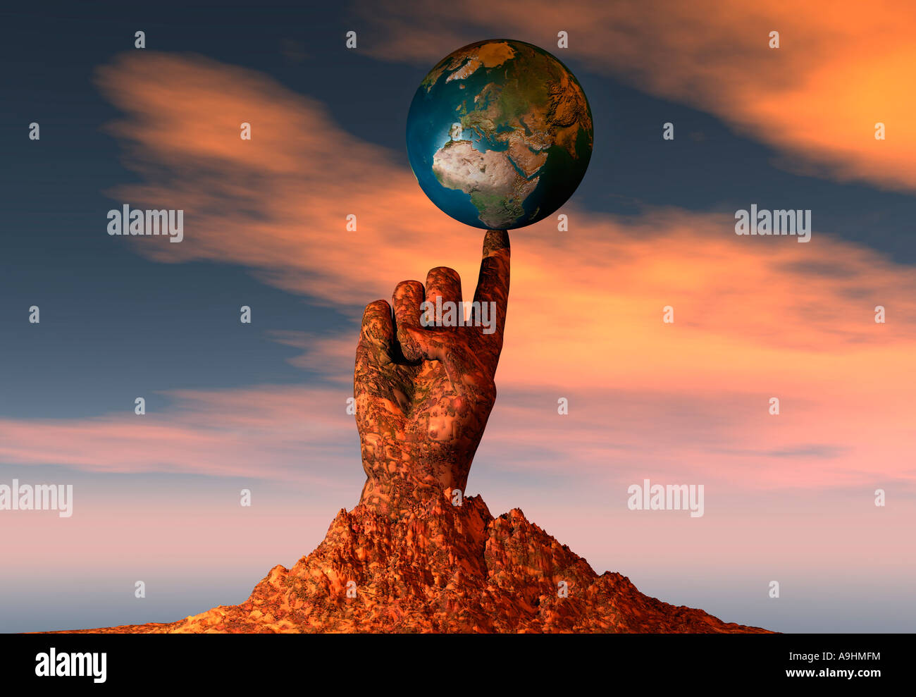 World In The Balance Stock Photo - Alamy